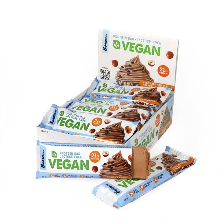 BOMBBAR Батончик протеиновый Vegan ШОКОЛАДНЫЙ МАФФИН с ФУНДУКОМ 60гр ...
